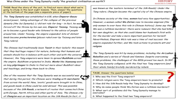 1. Introduction Task: Was China under the Tang Dynasty really ‘the ...